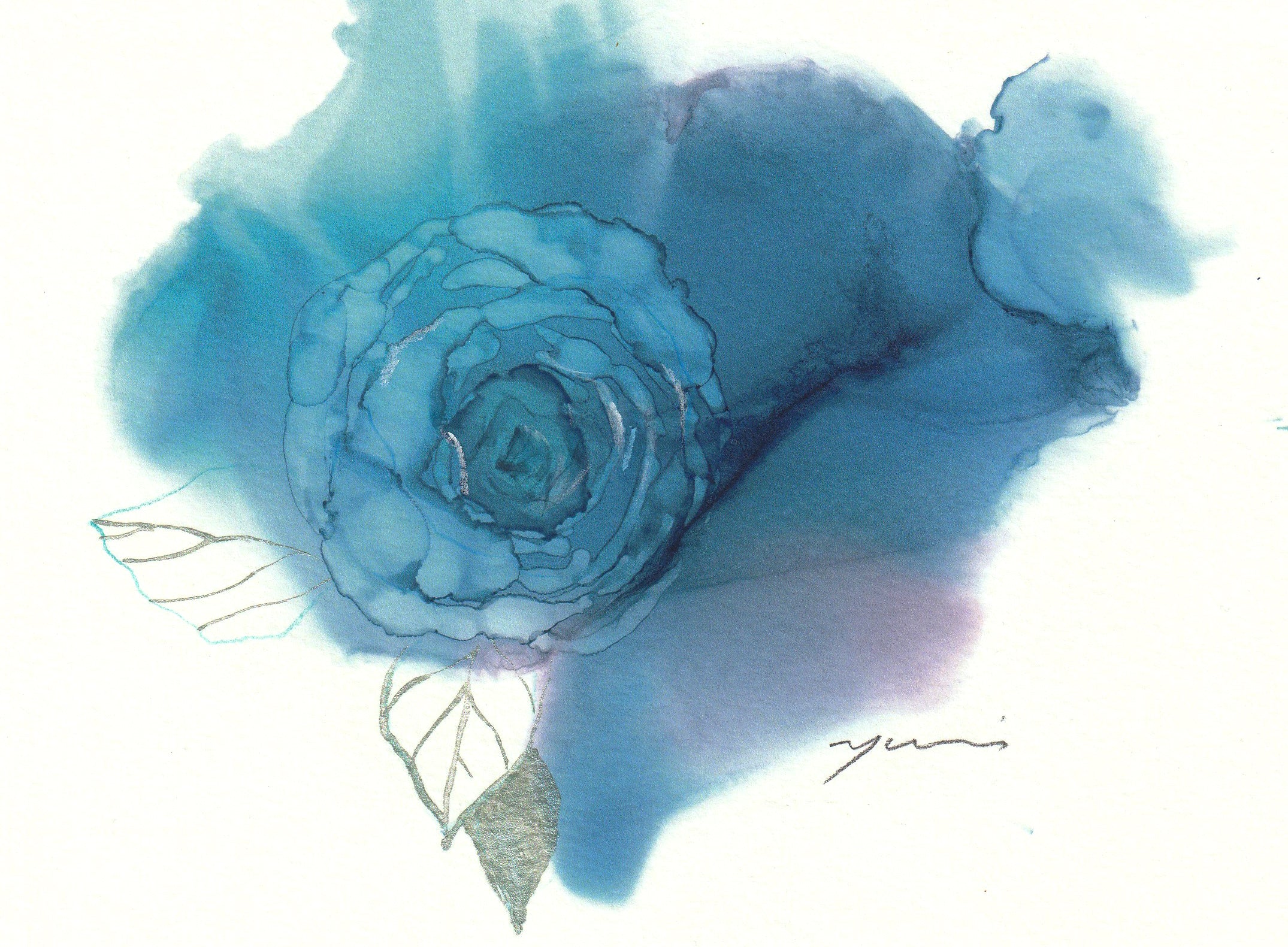 ブローチ Blue eye